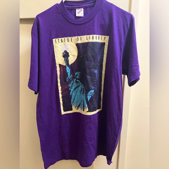 Jerzees | Shirts | Vintage Statue Of Liberty Tee | Poshmark
